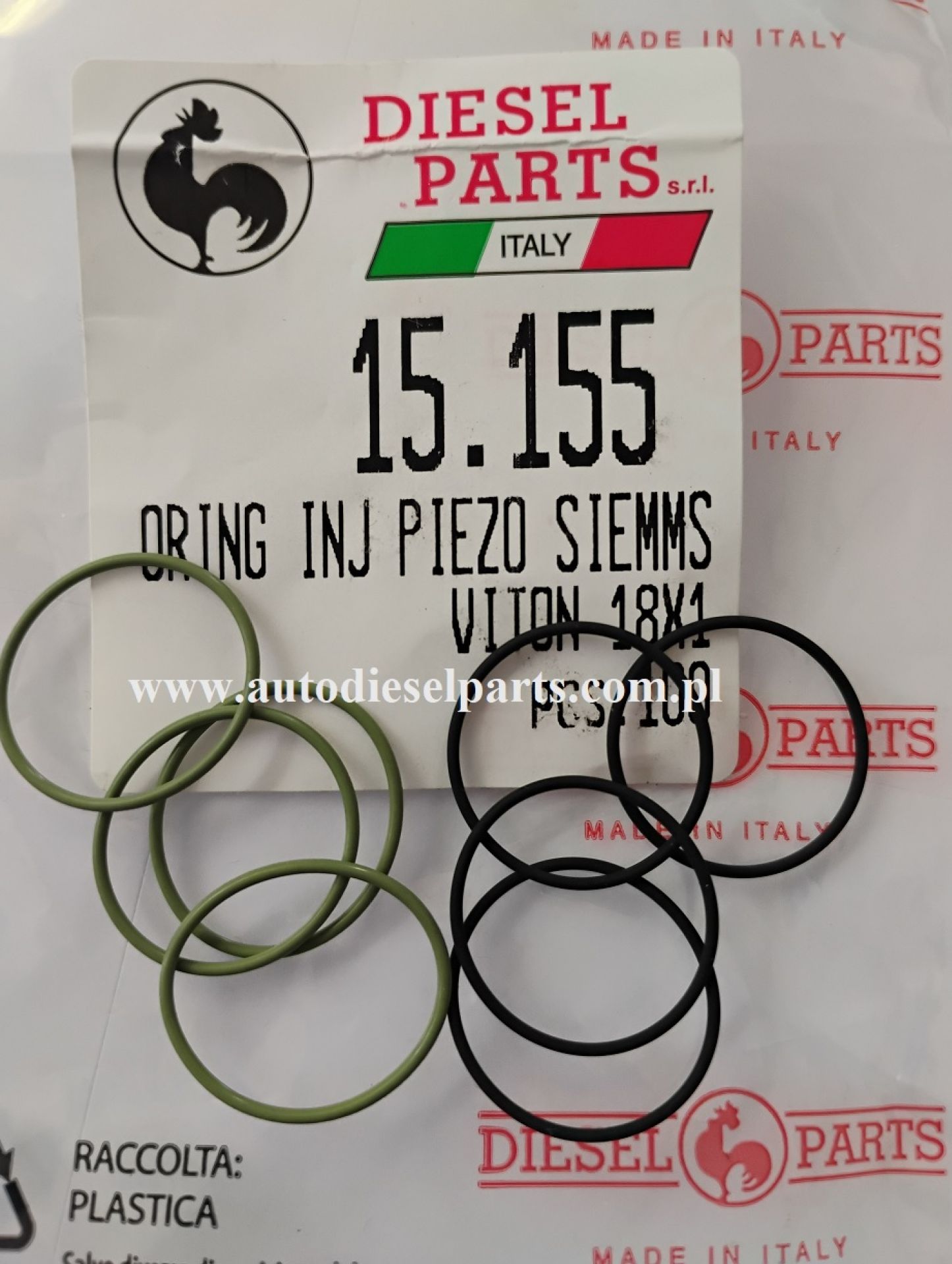 ORING CEWKI WTRYSKIWACZA CR SIEMENS VDO CONTINENTAL PD-15155 - DIESEL ...